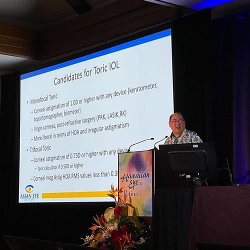 Asian Eye's Dr. Robert Ang Gives Lectures at the 2023 Hawaiian Eye ...