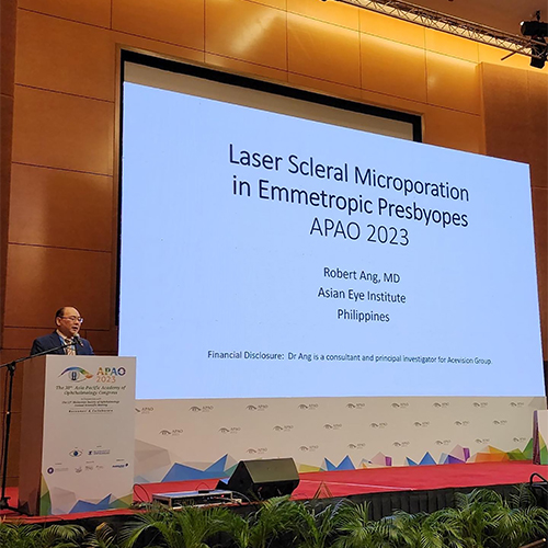 Asian Eye's Dr. Robert Ang Presents Two Papers at the APAO Convention ...